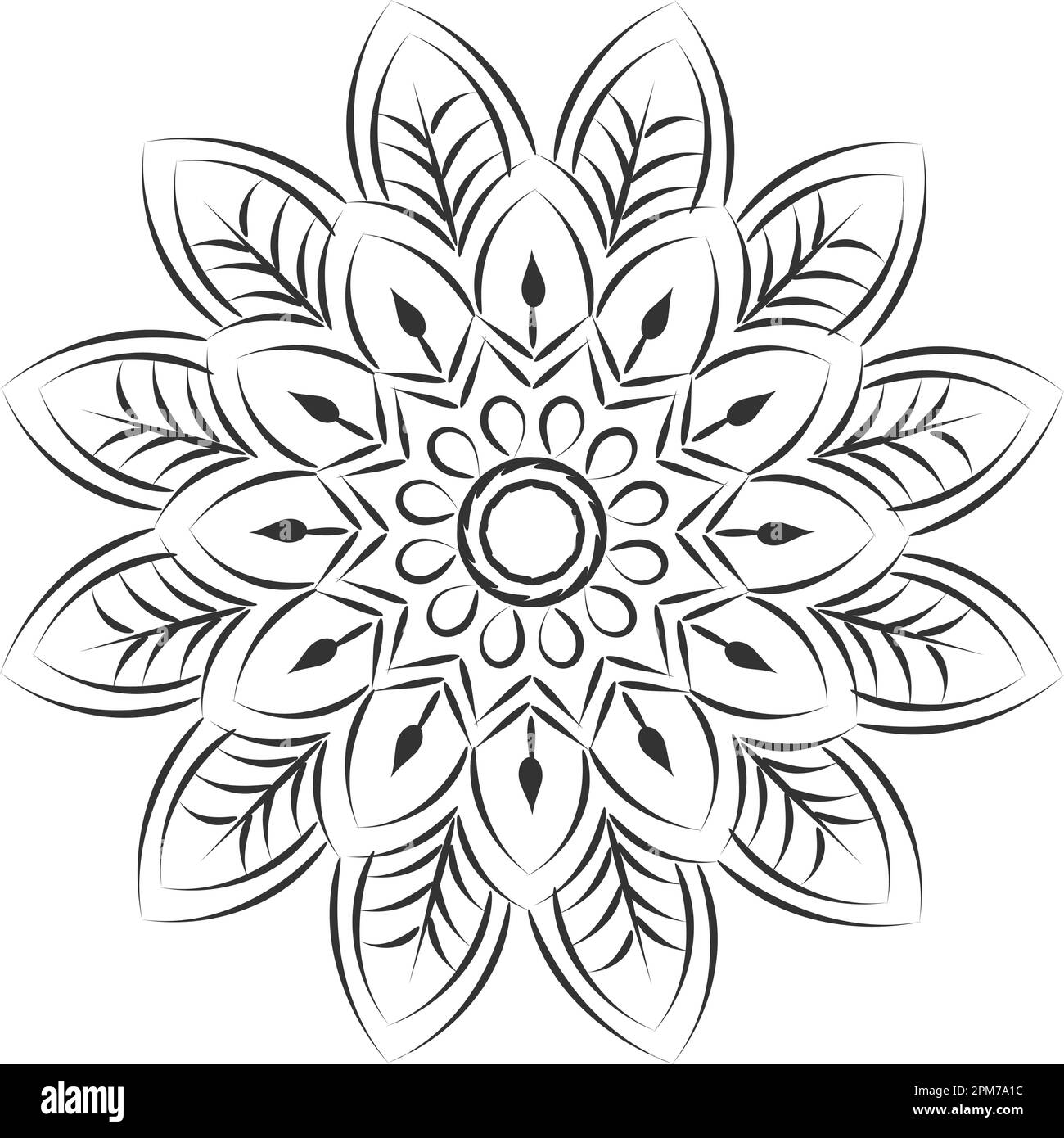 Mandala Art design in circle. Simple mandala design floral mandala art ...