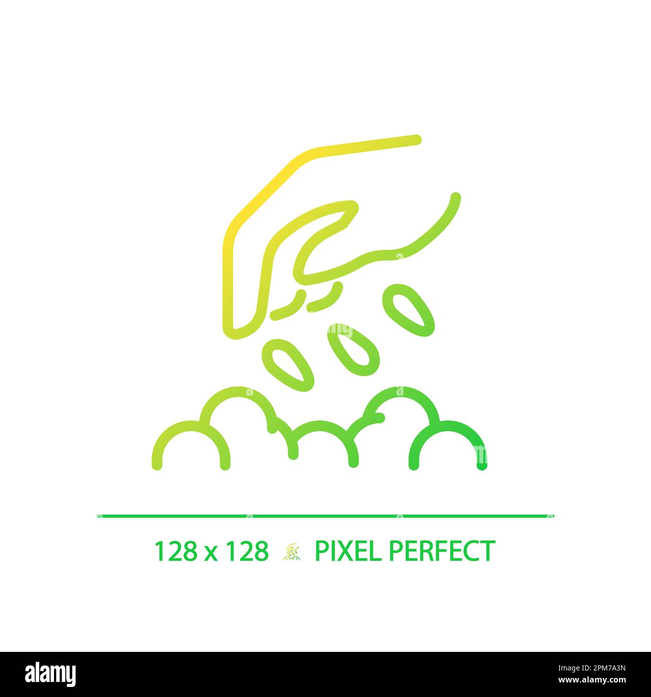 Seeding gradient linear vector icon Stock Vector Image & Art - Alamy