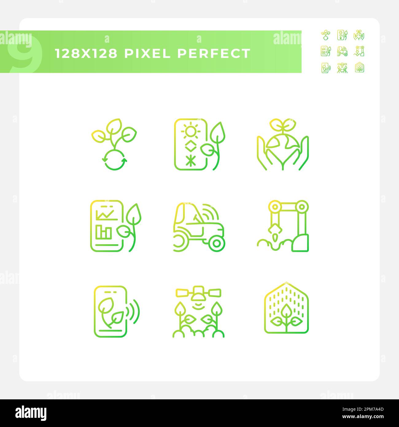 High tech farming Stock Vector Images - Alamy