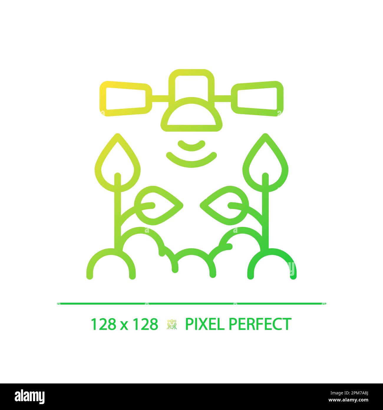 Smart drone linear icon Cut Out Stock Images & Pictures - Alamy