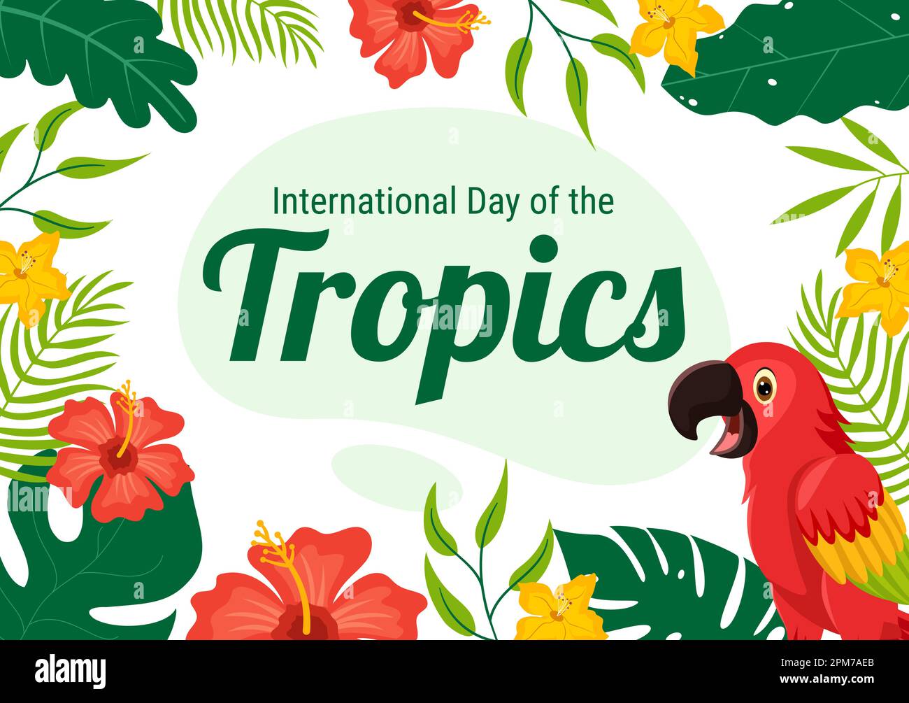 International Day of the Tropic Vector Illustration on 29 June with ...