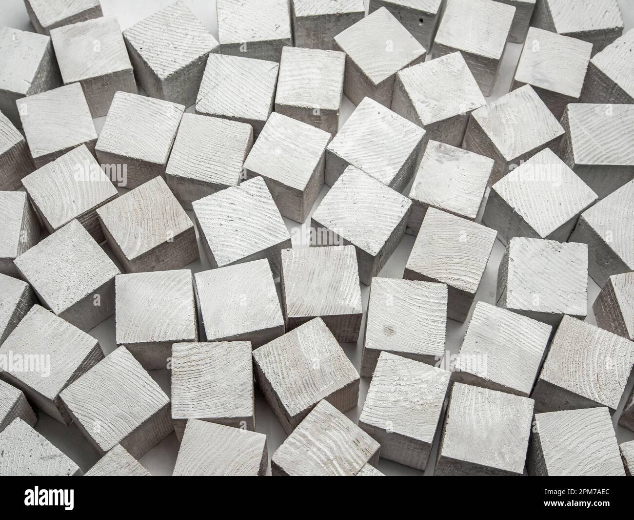 Colorful pine cubes.Colorful wooden textures. Pine texture painted in ...