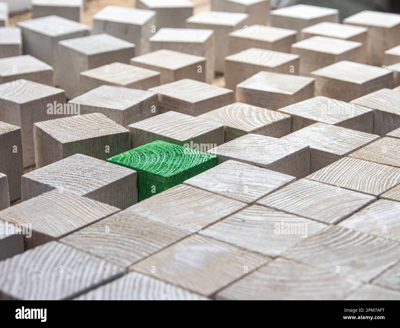 Colorful pine cubes.Colorful wooden textures. Pine texture painted in ...