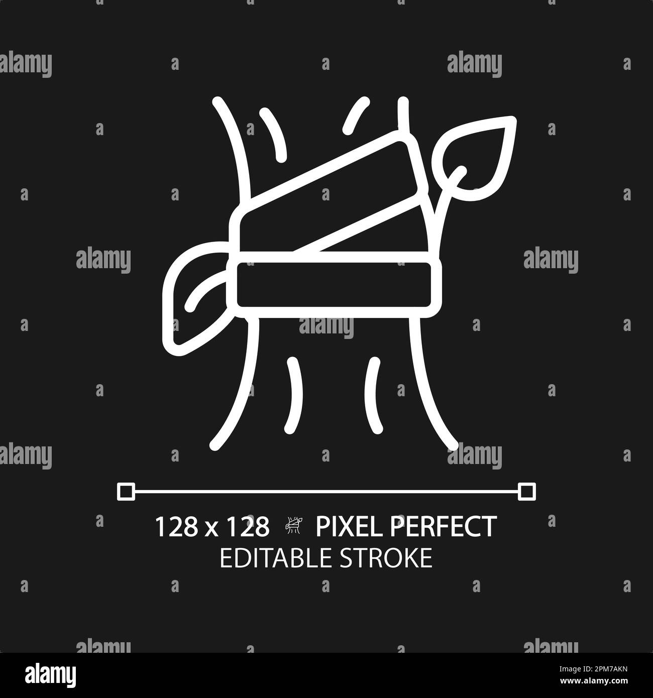 Grafting white linear icon for dark theme Stock Vector Image & Art - Alamy