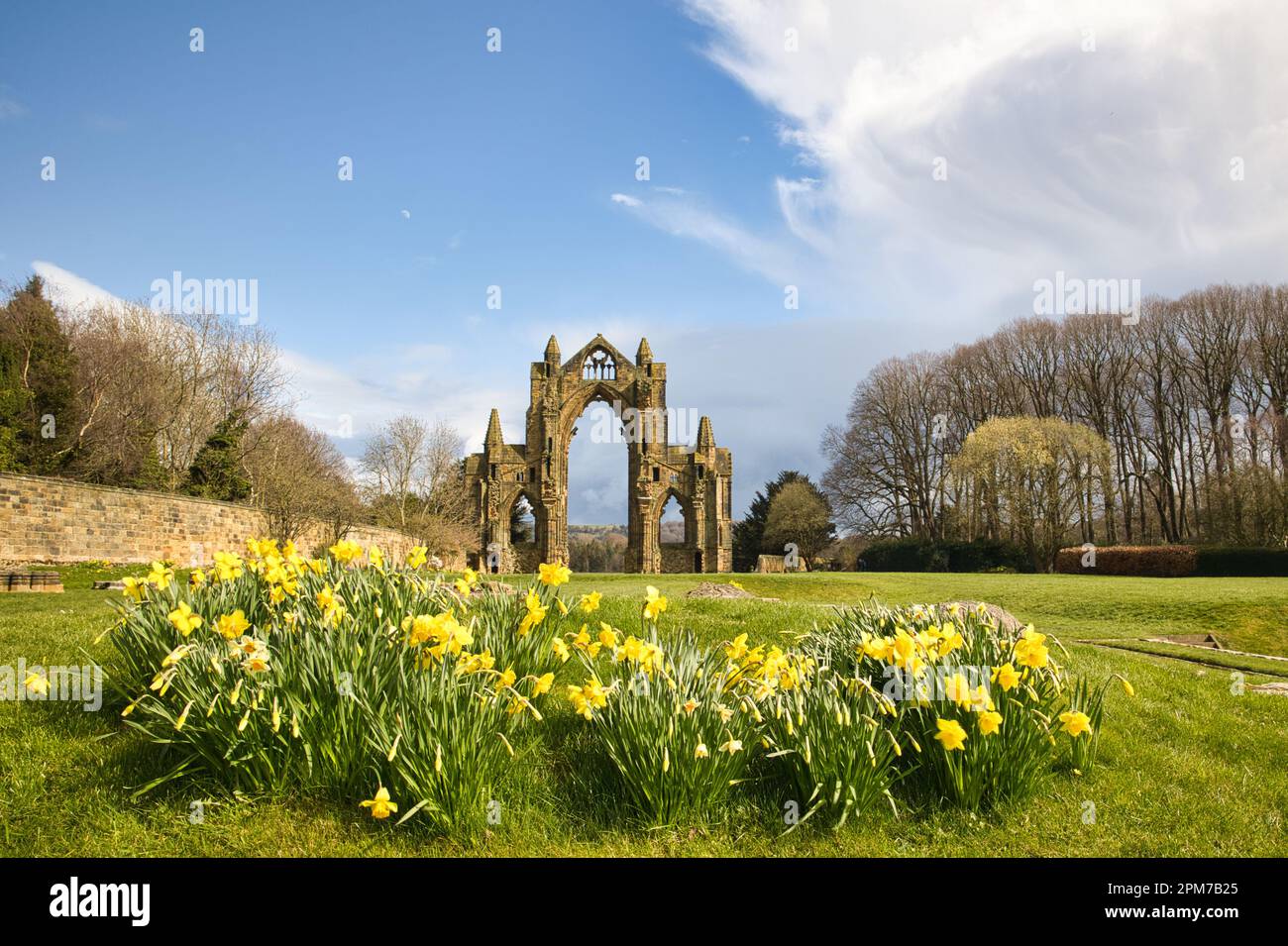 Spring at the Priory Stock Photo - Alamy