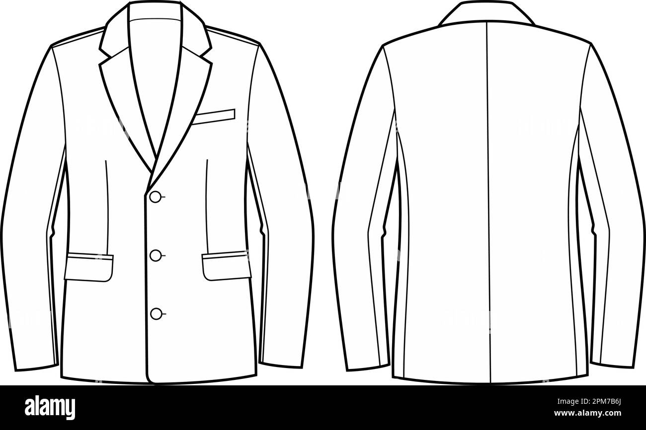 Set of mans business suit jacket Stock Vector Image & Art - Alamy