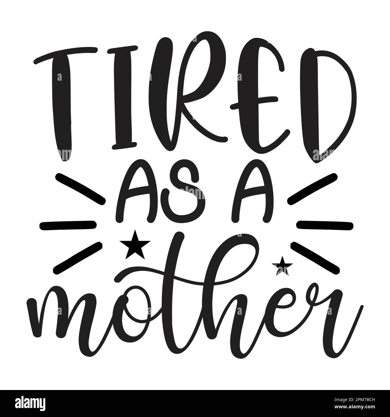 Tired mom Stock Vector Images - Alamy
