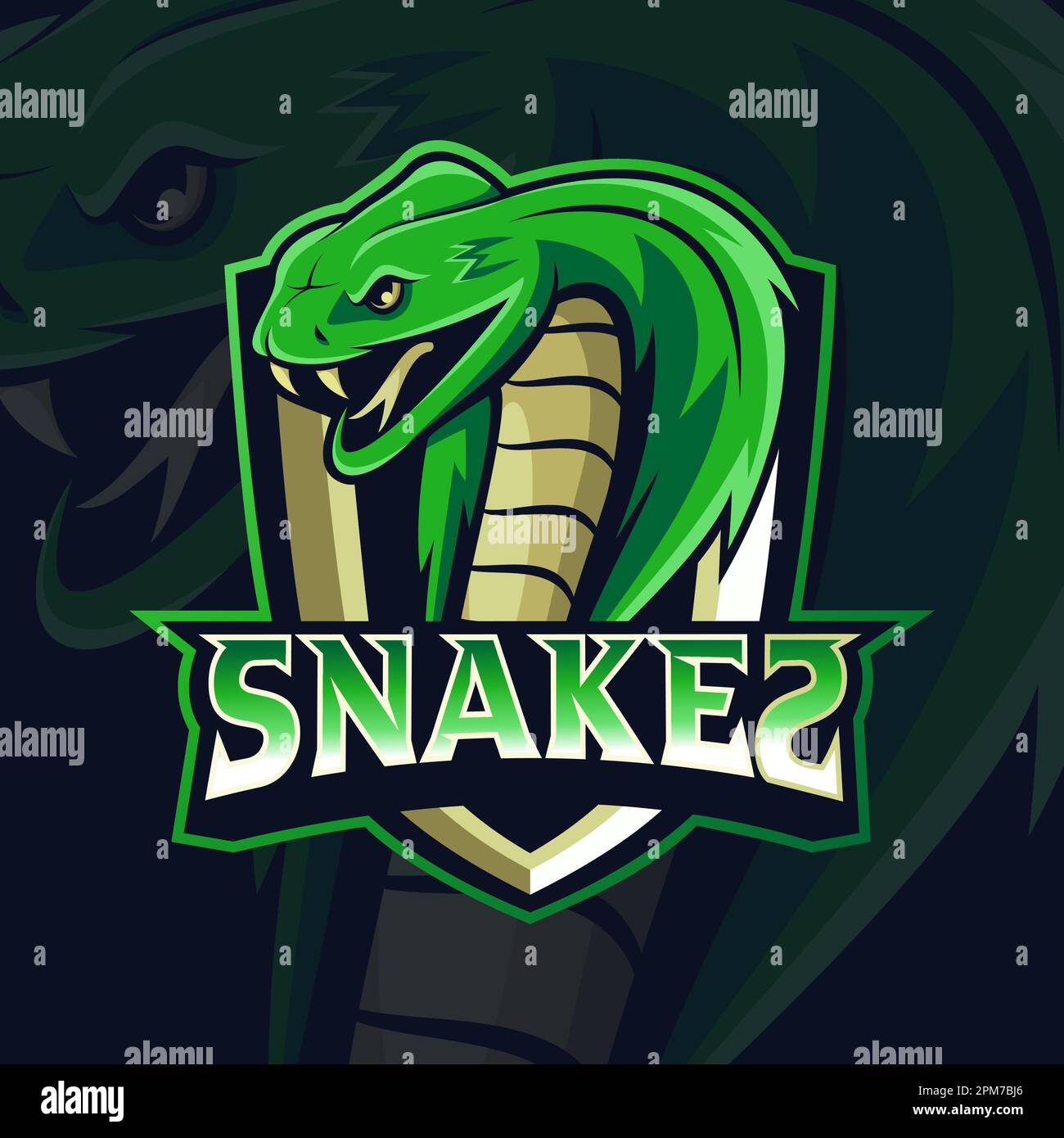Snakes mascot logo good use for symbol identyti emblem badge and more ...