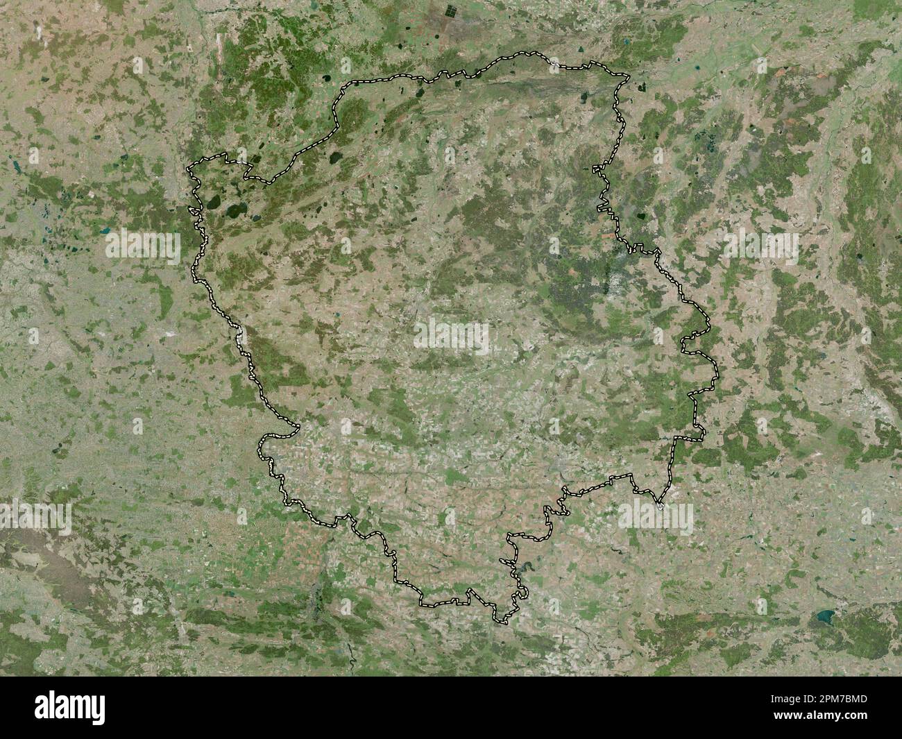 Volyn, region of Ukraine. High resolution satellite map Stock Photo - Alamy