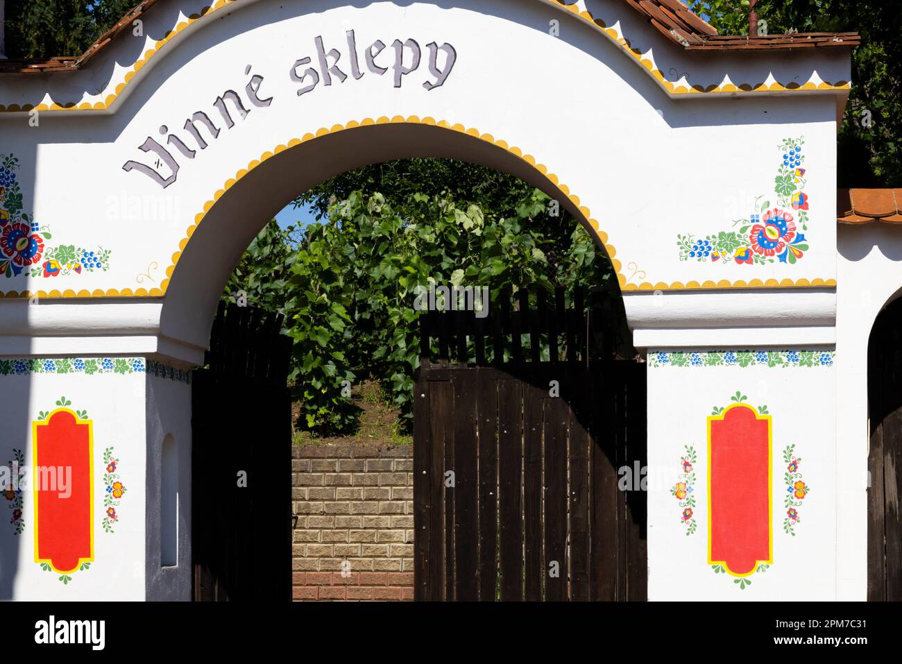 Old country farm, Moravska Nova Ves, Southern Moravia, Czech Republic ...