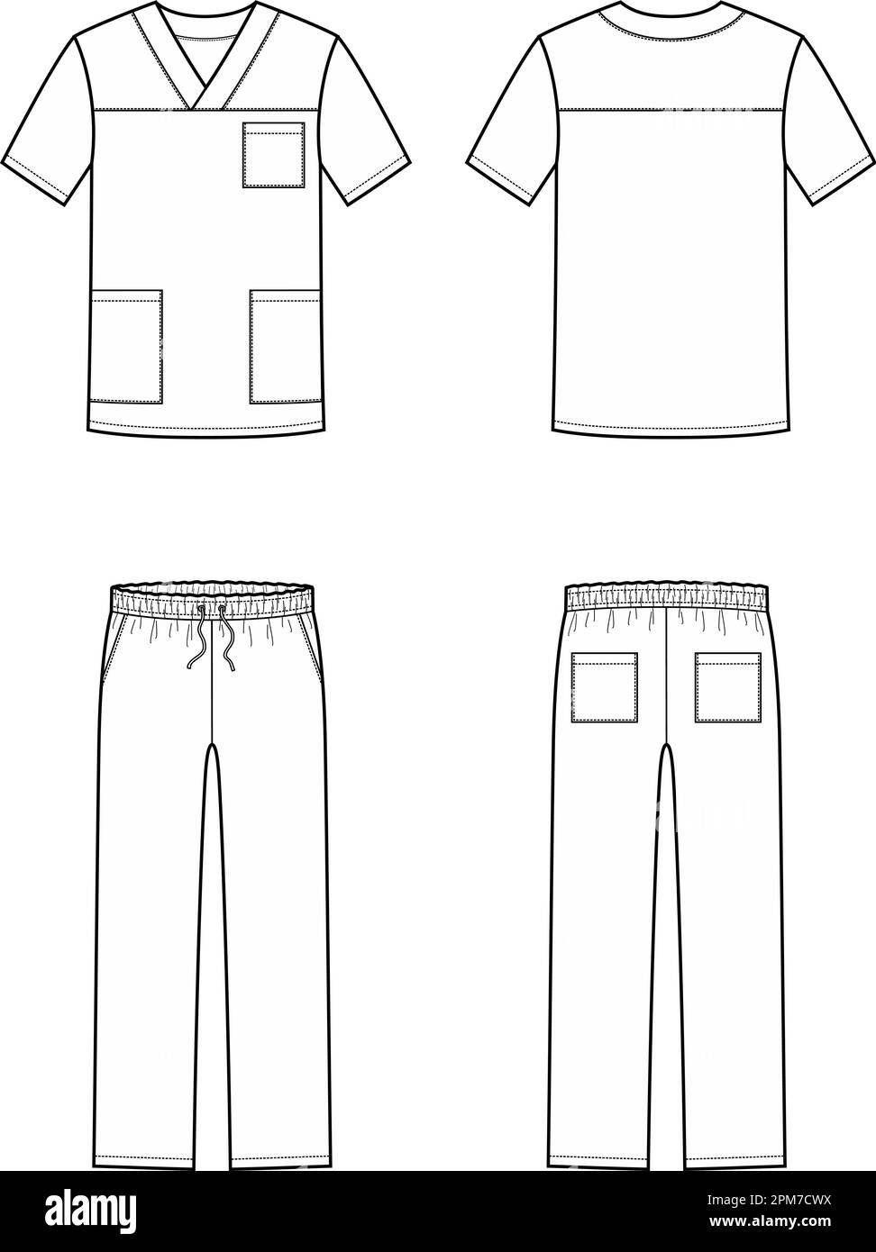 Mens medical suit. Fashion CAD Stock Vector Image & Art - Alamy