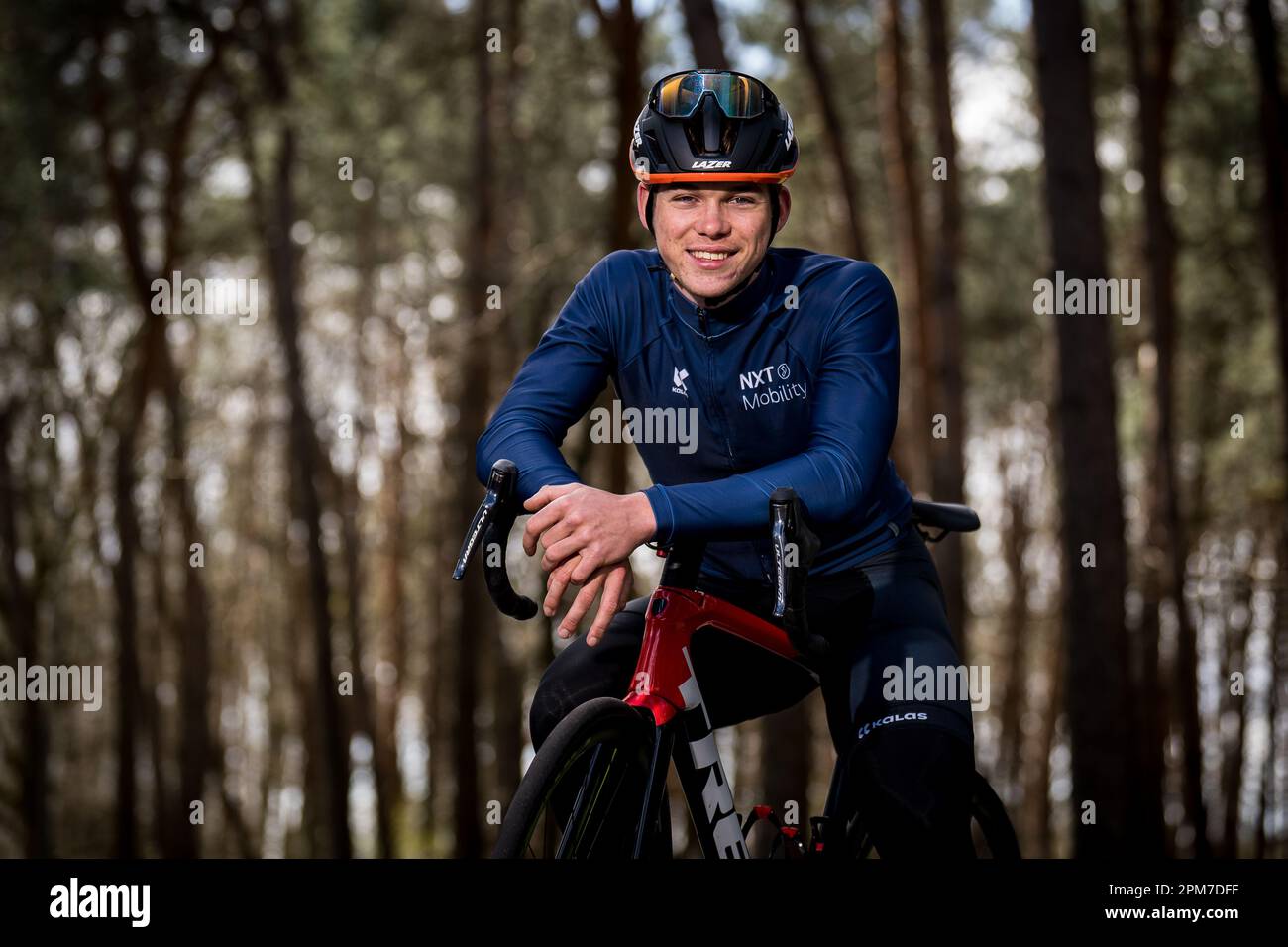 ARNHEM, NETHERLANDS - APRIL 11: Cyclist Hidde Buur poses during a Photo ...