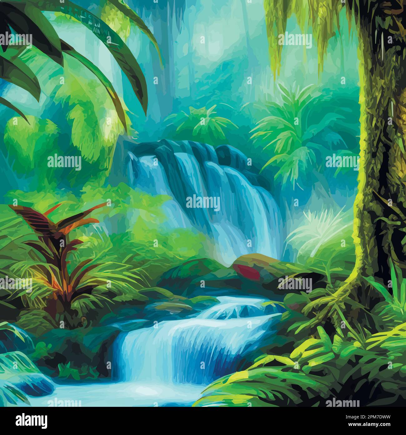 Rocky setting Stock Vector Images - Alamy