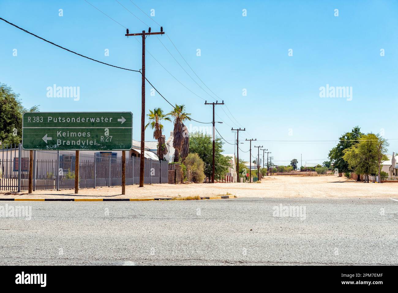 Kenhardt, South Africa - Feb 28 2023: A street scene in Kenhardt in the ...