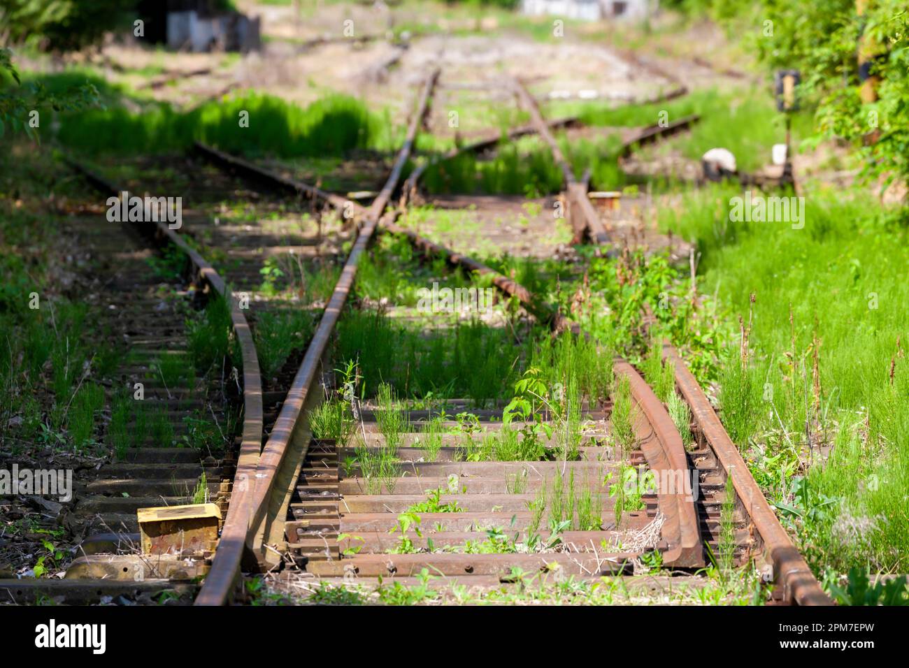 Old rail switch hi-res stock photography and images - Alamy