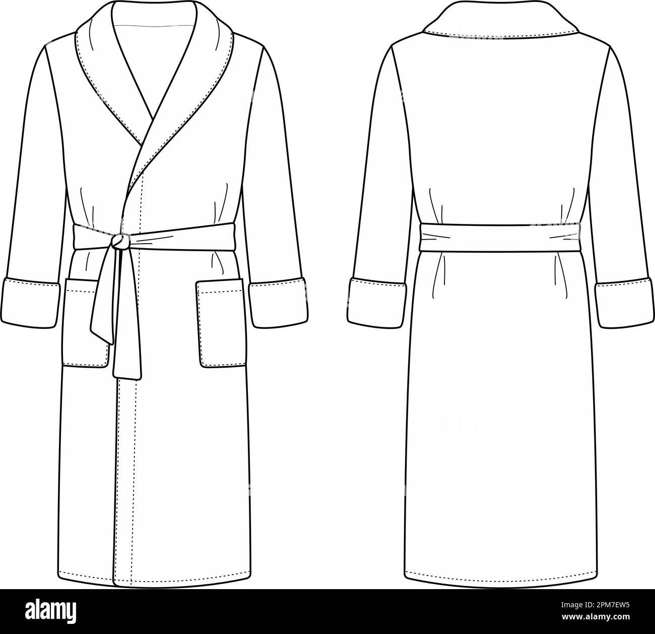 Mans bathrobe Stock Vector Images - Alamy