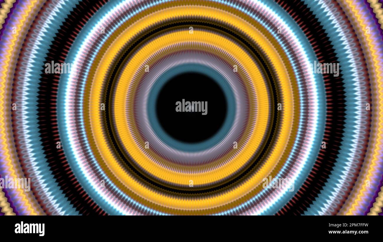 Circular unlimited zoom in background. 2D layout illustration Stock ...