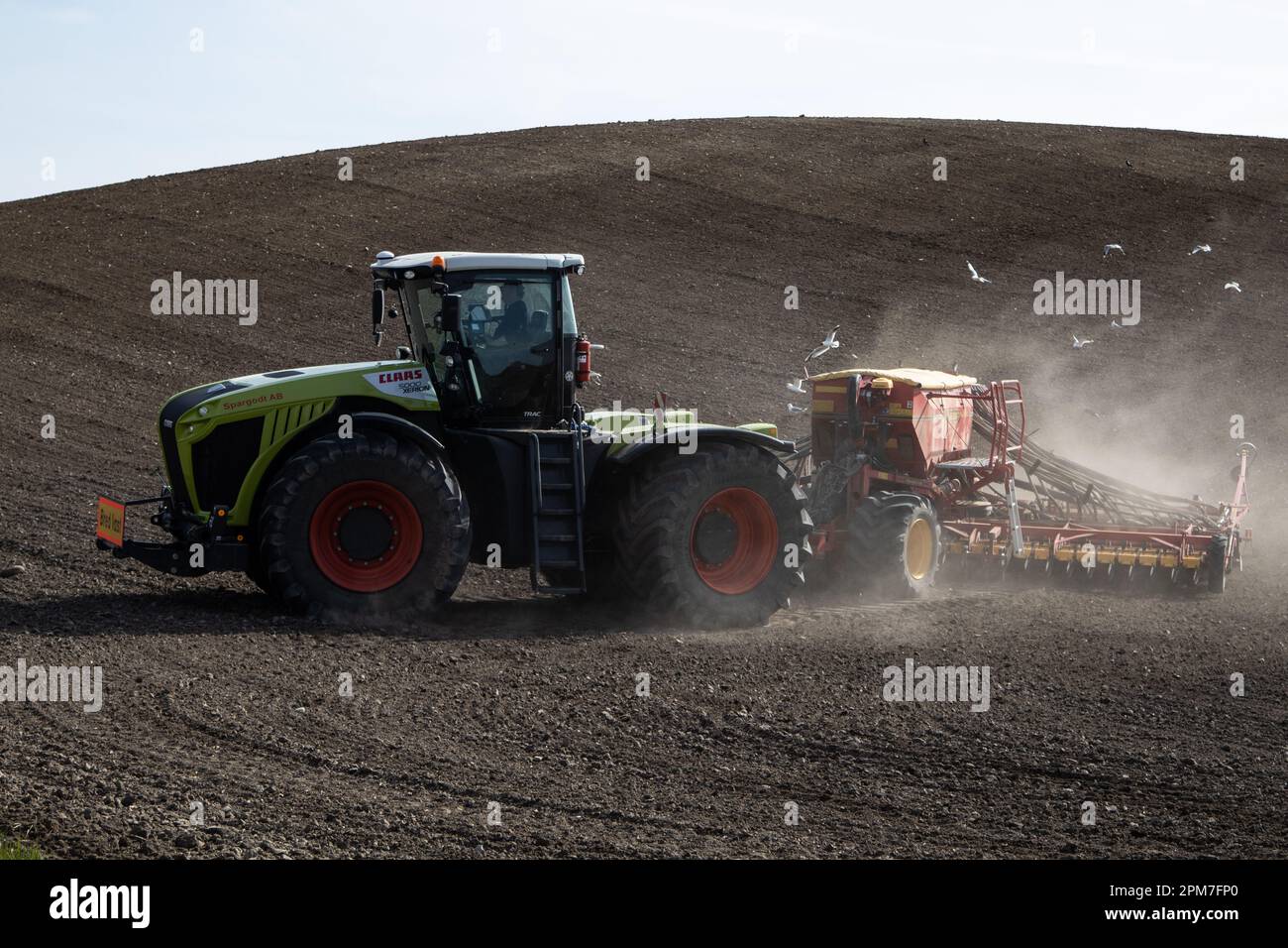 Big tractor sowing machine hi-res stock photography and images - Alamy