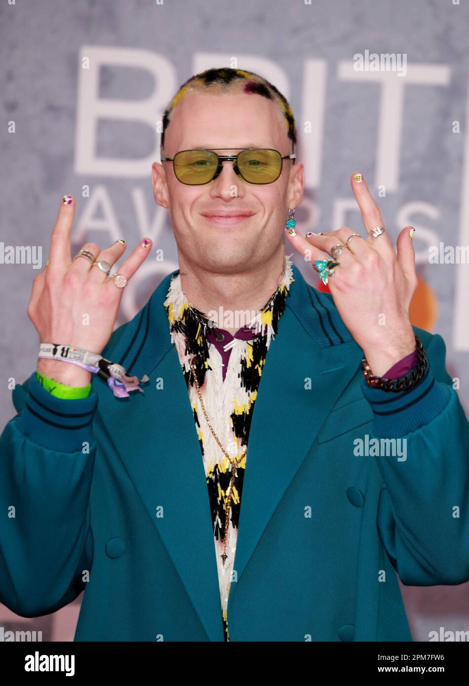 2020Kid attends The BRIT Awards 2022 at the O2 arena in London. (Photo ...