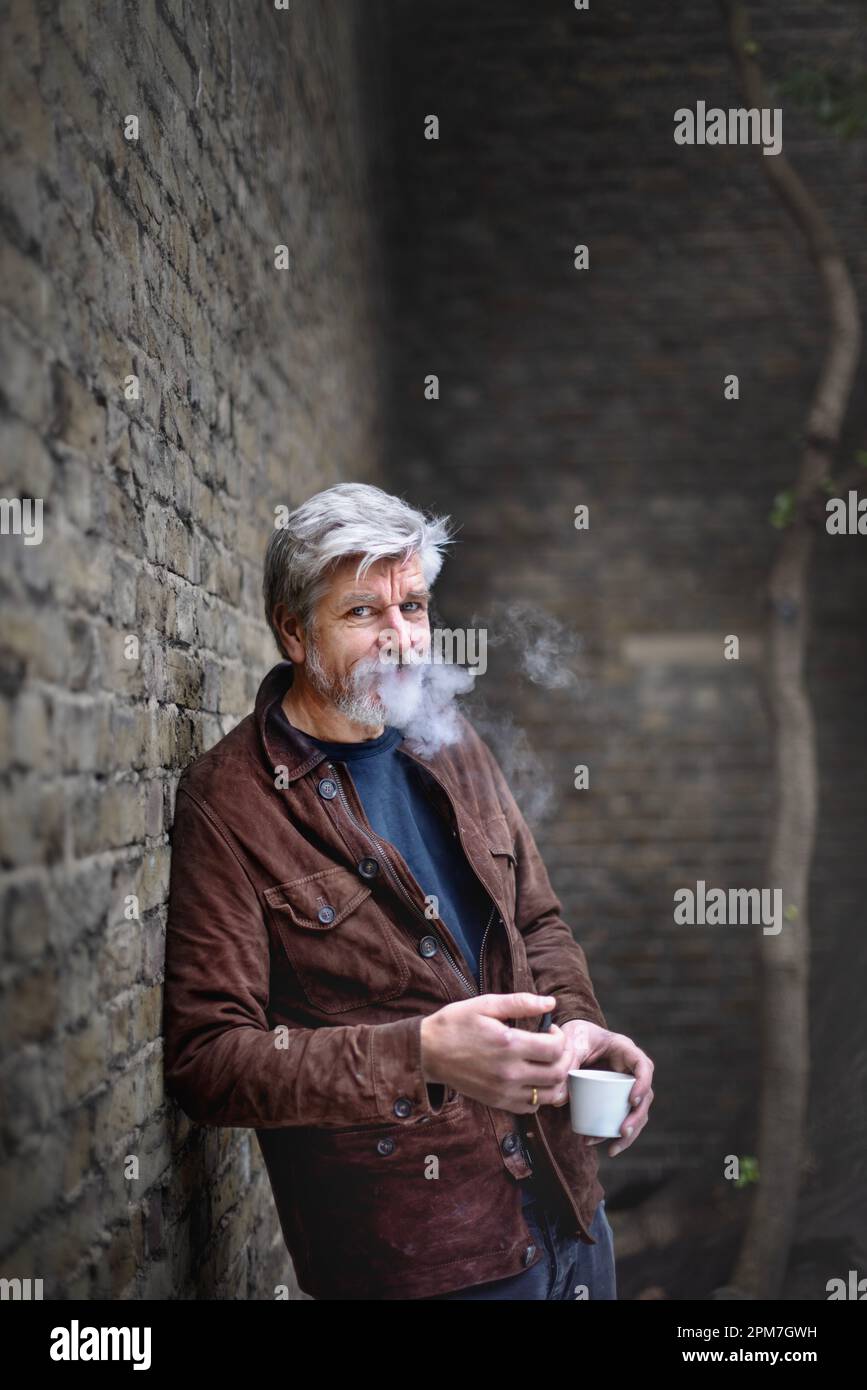 Norwegian author Karl Ove Knausgård photographed in London, UK ...