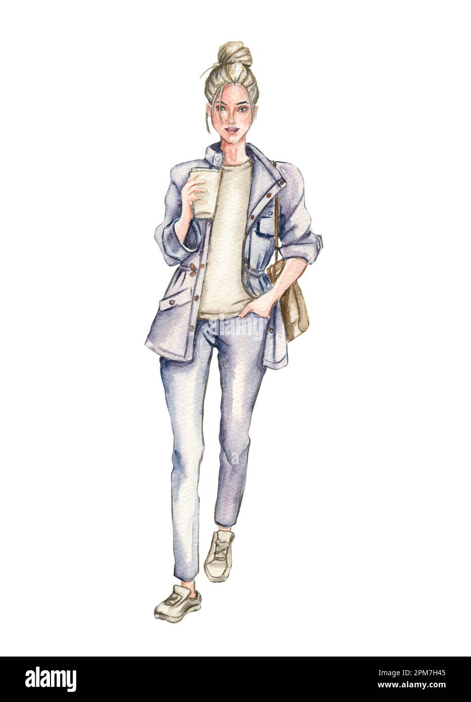 Woman and human girl drawing portrait of adult street model hi-res ...