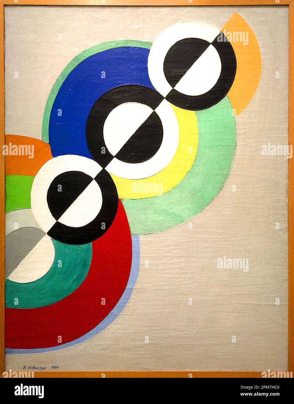 Robert Delaunay, Rythme, 1934 painting Rythme is an abstract painting ...