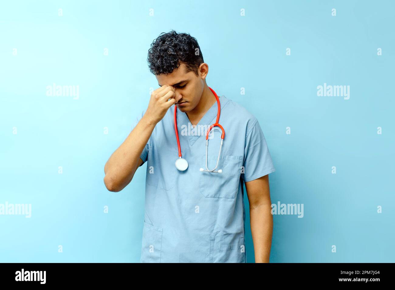 Tired hispanic male hi-res stock photography and images - Alamy