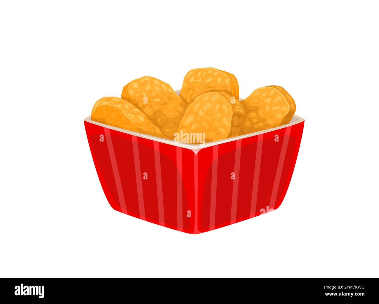 Chicken nuggets box Stock Vector Images - Alamy