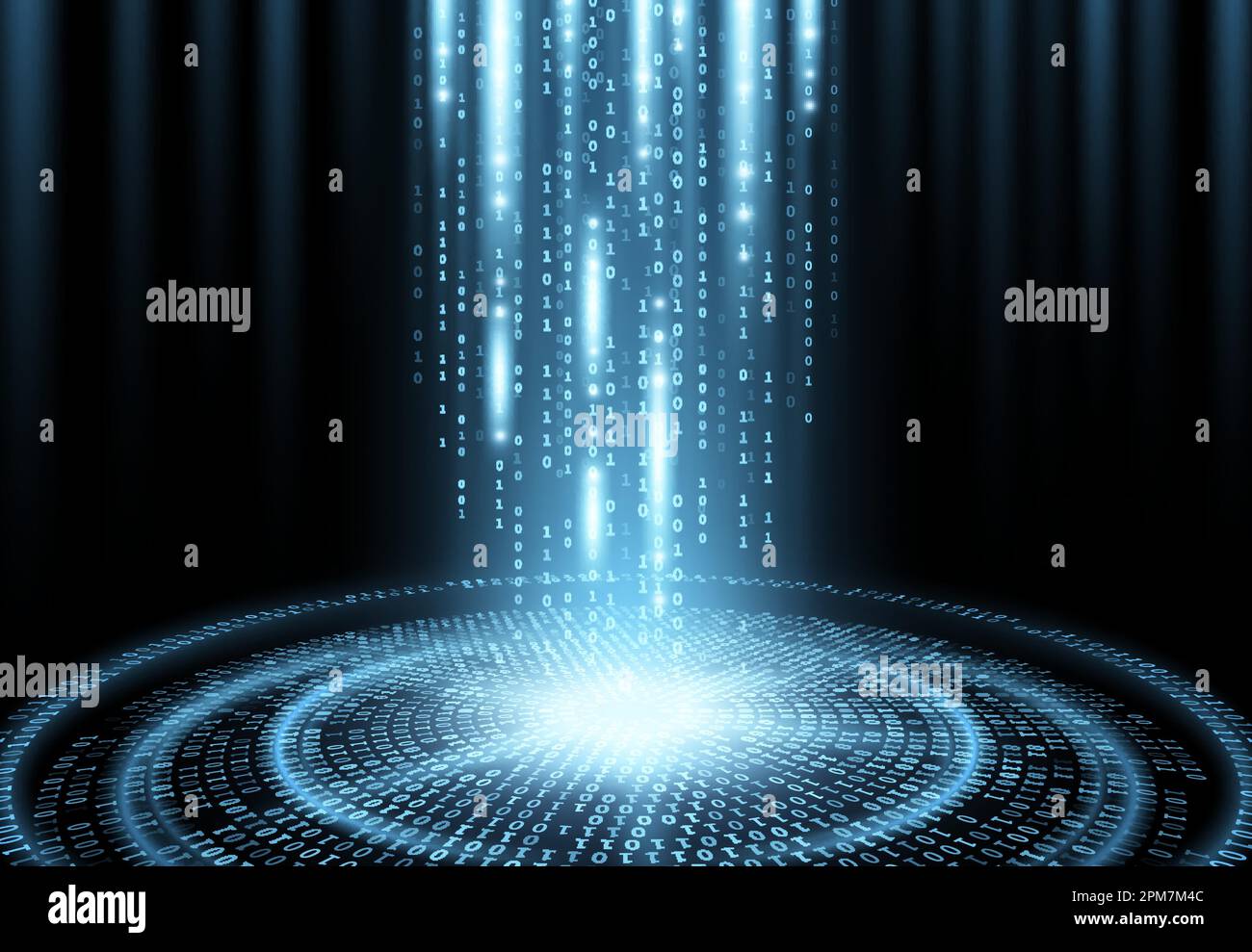 Data center, big data wave or cloud information storage technology ...