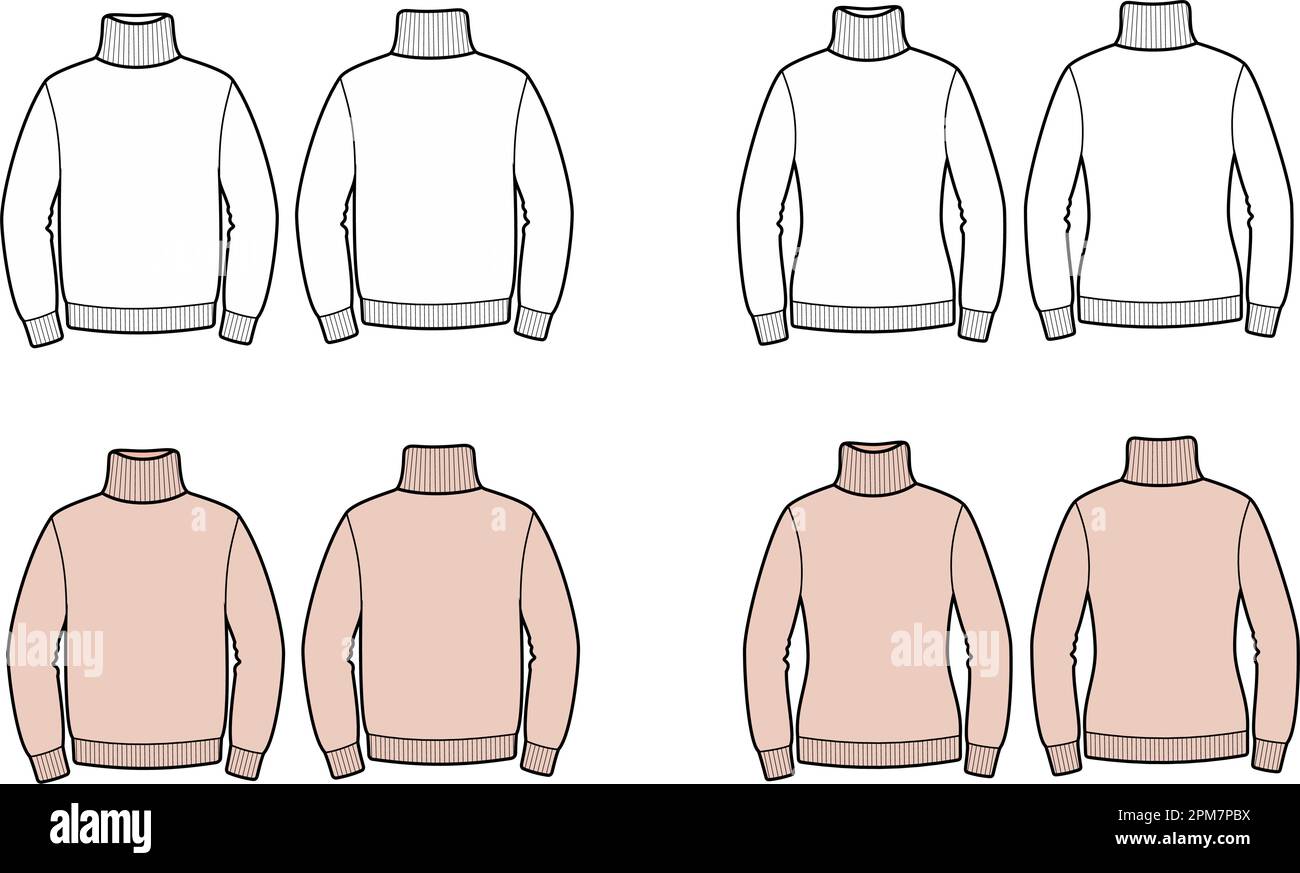 Casual female in sweater Stock Vector Images - Alamy