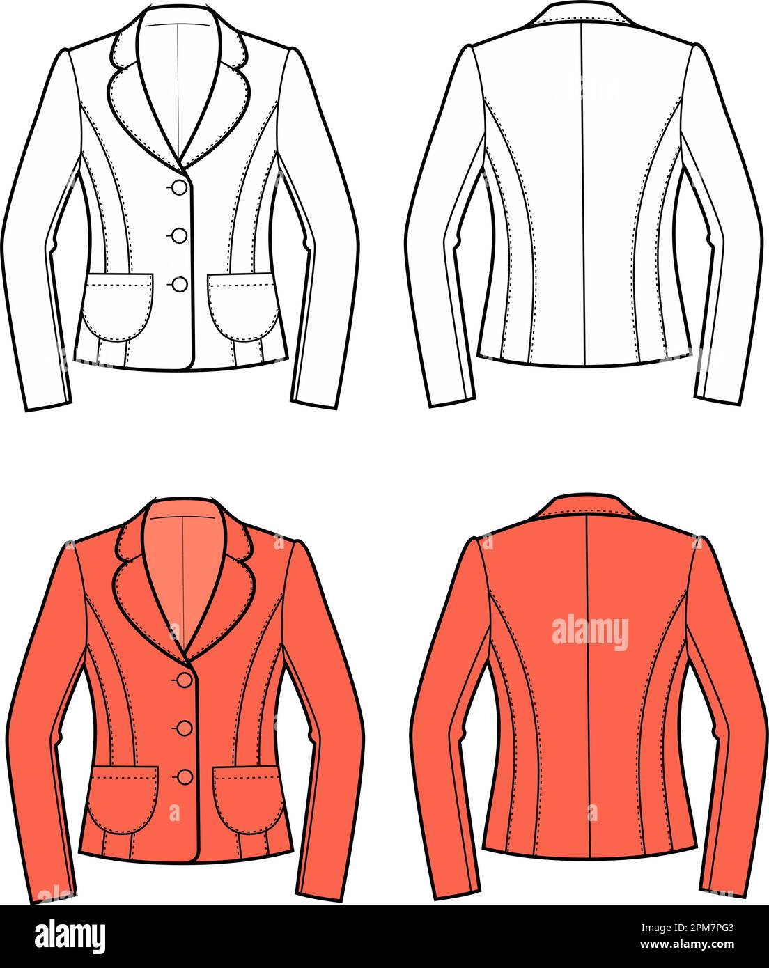 Jacket Lapel Stock Vector Images Alamy