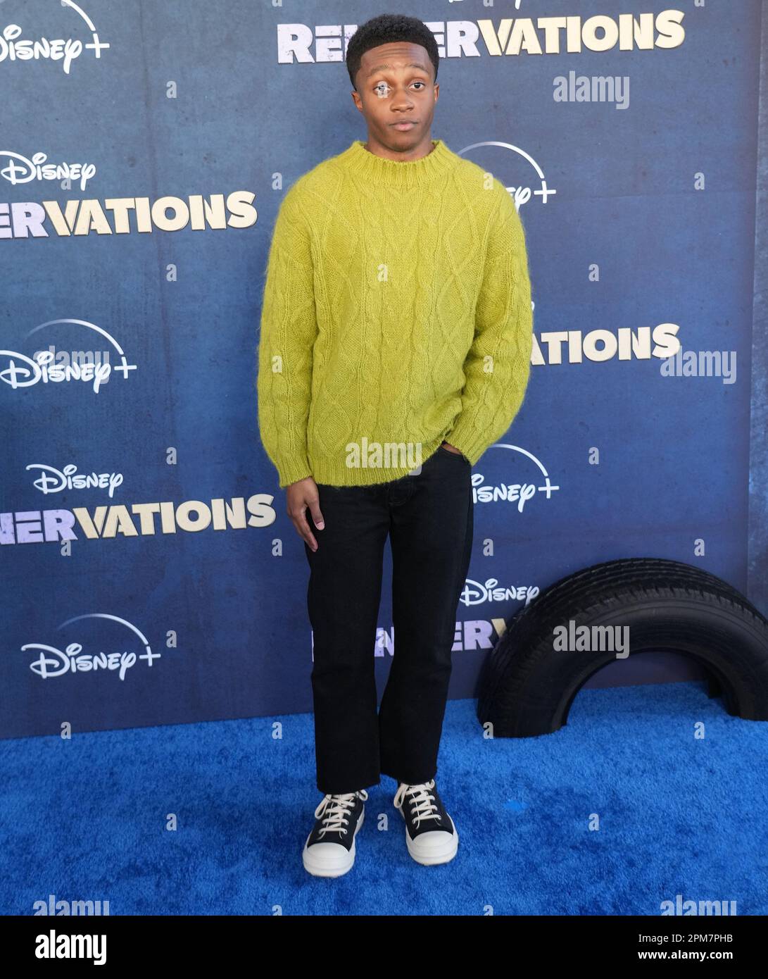 Jermaine Harris arrives at the Disney+'s Original Series RENNERVATIONS ...