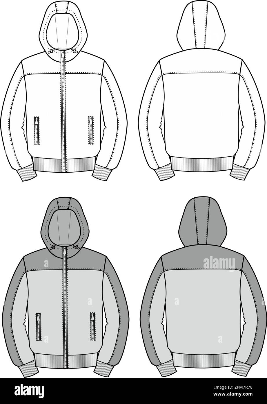 Black and grey jacket Cut Out Stock Images & Pictures - Alamy