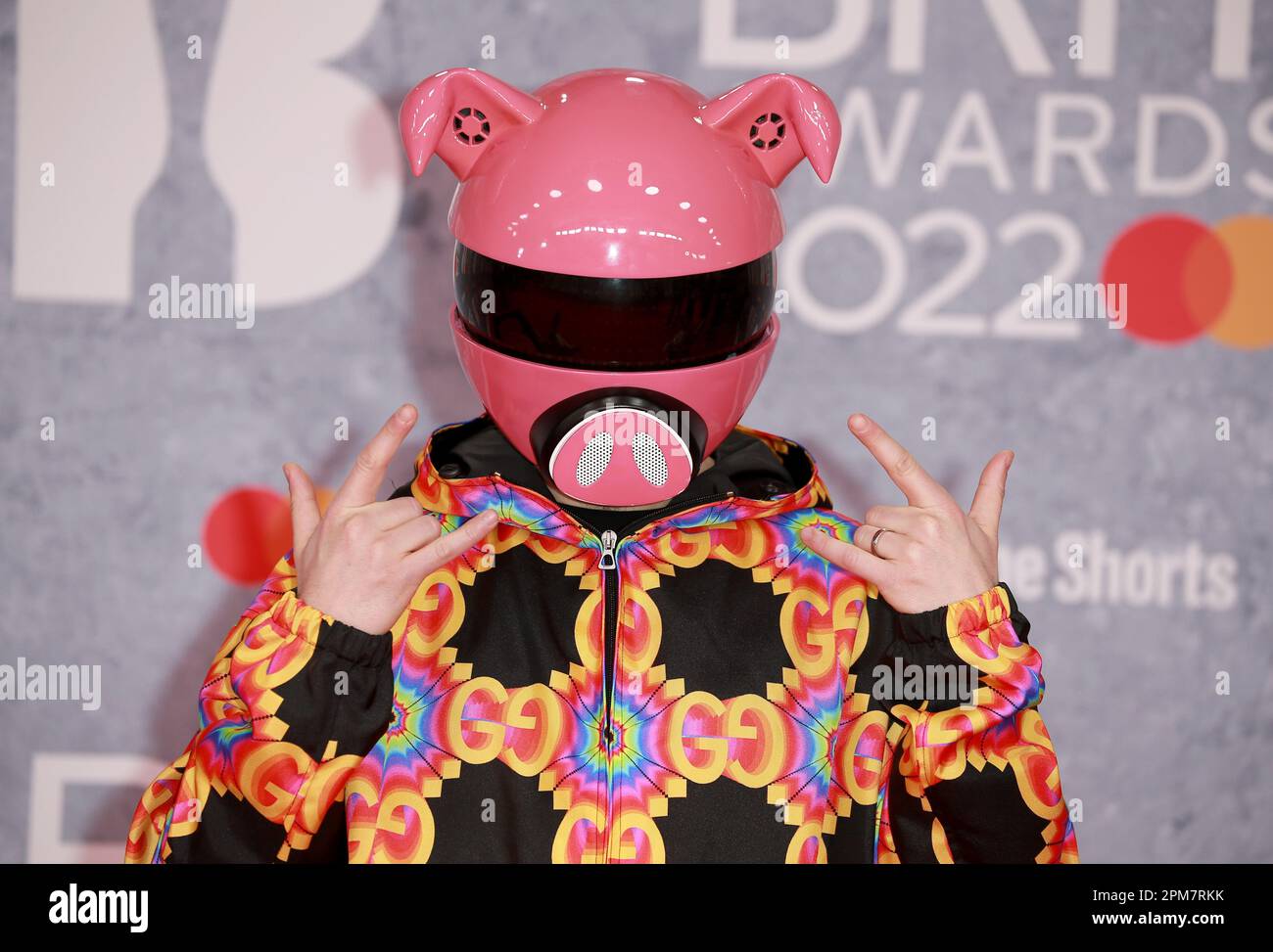 Nick Gale attends The BRIT Awards 2022 at the O2 arena in London Stock ...