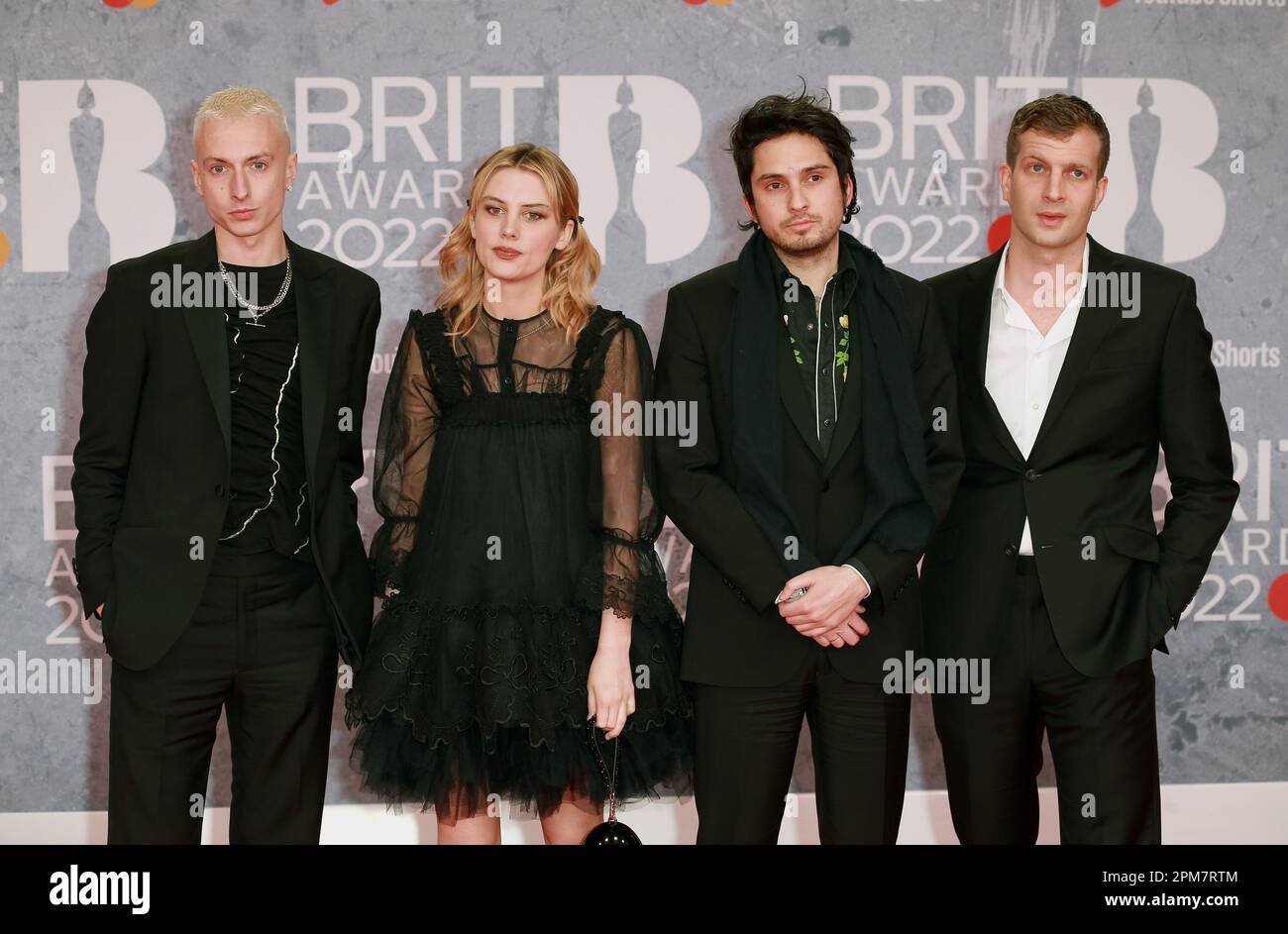 Wolf Alice attends The BRIT Awards 2022 at the O2 arena in London Stock ...