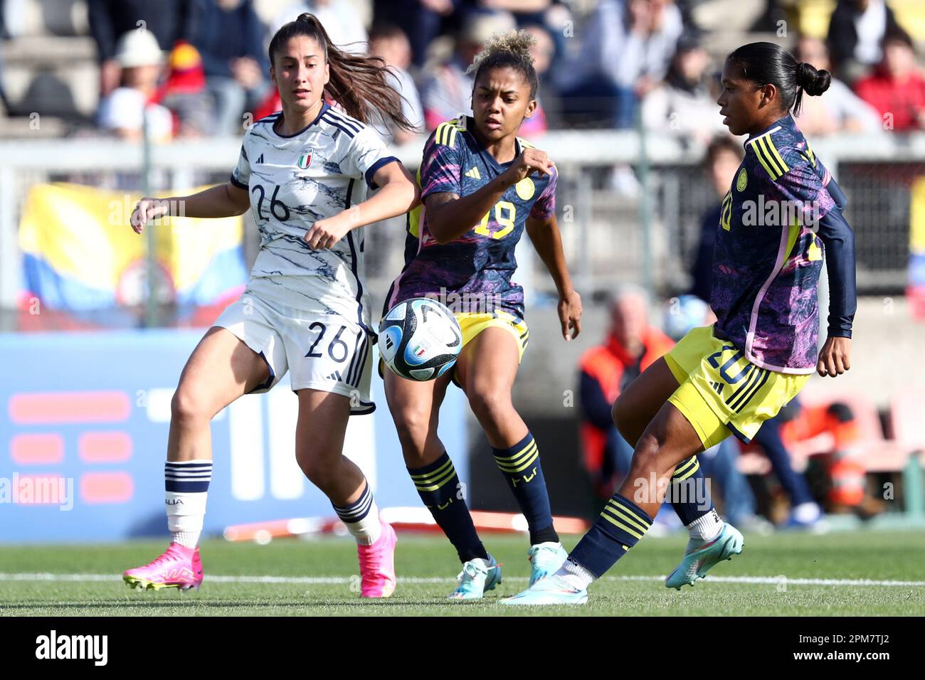 ROME, Italy - 11.04.2023: Chiara BECCARI (ITALY), Jorelyn CARABALI ...