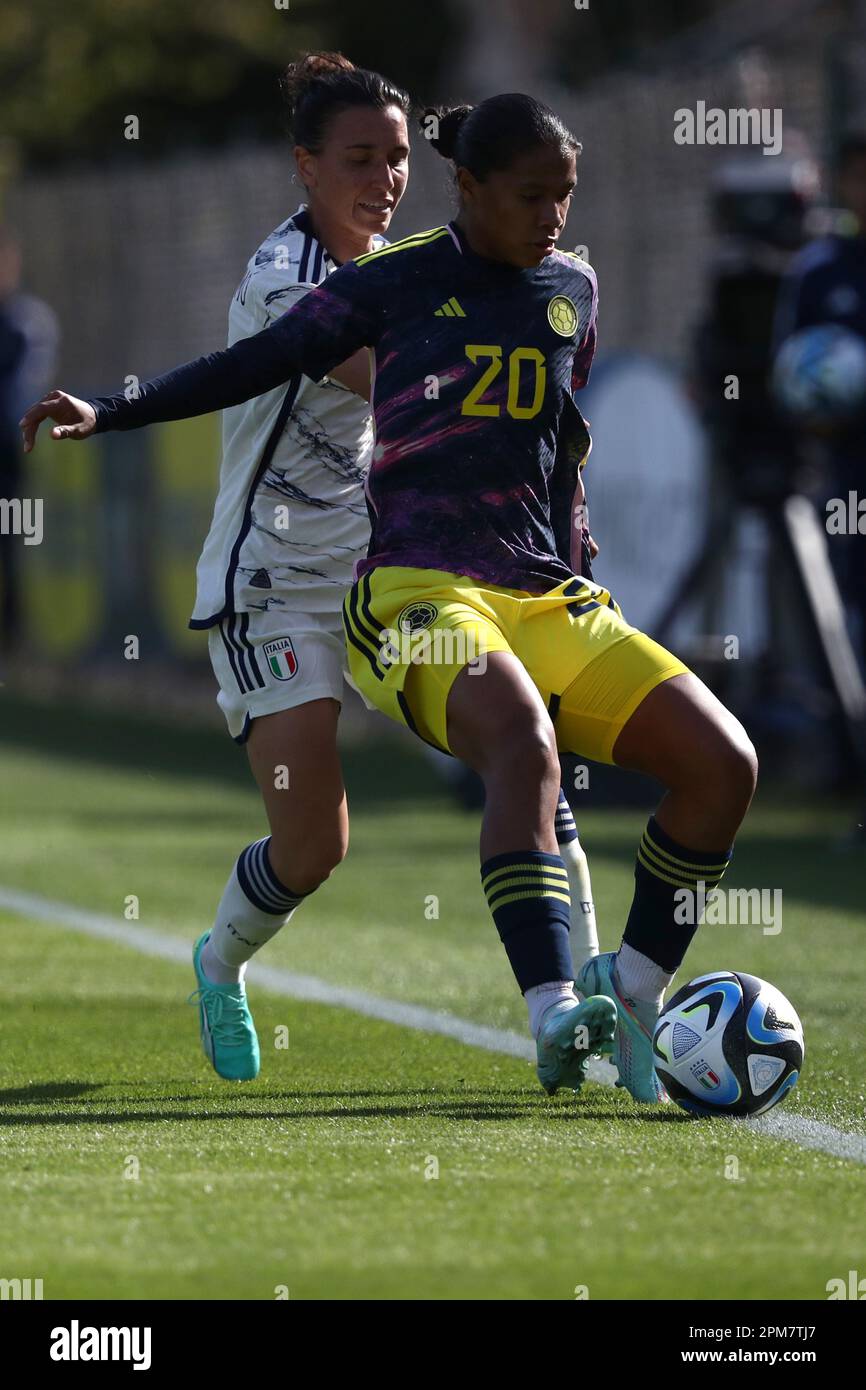 ROME, Italy - 11.04.2023: Monica Ramos (COLOMBIA), Lucia DI GUGLIELMO ...