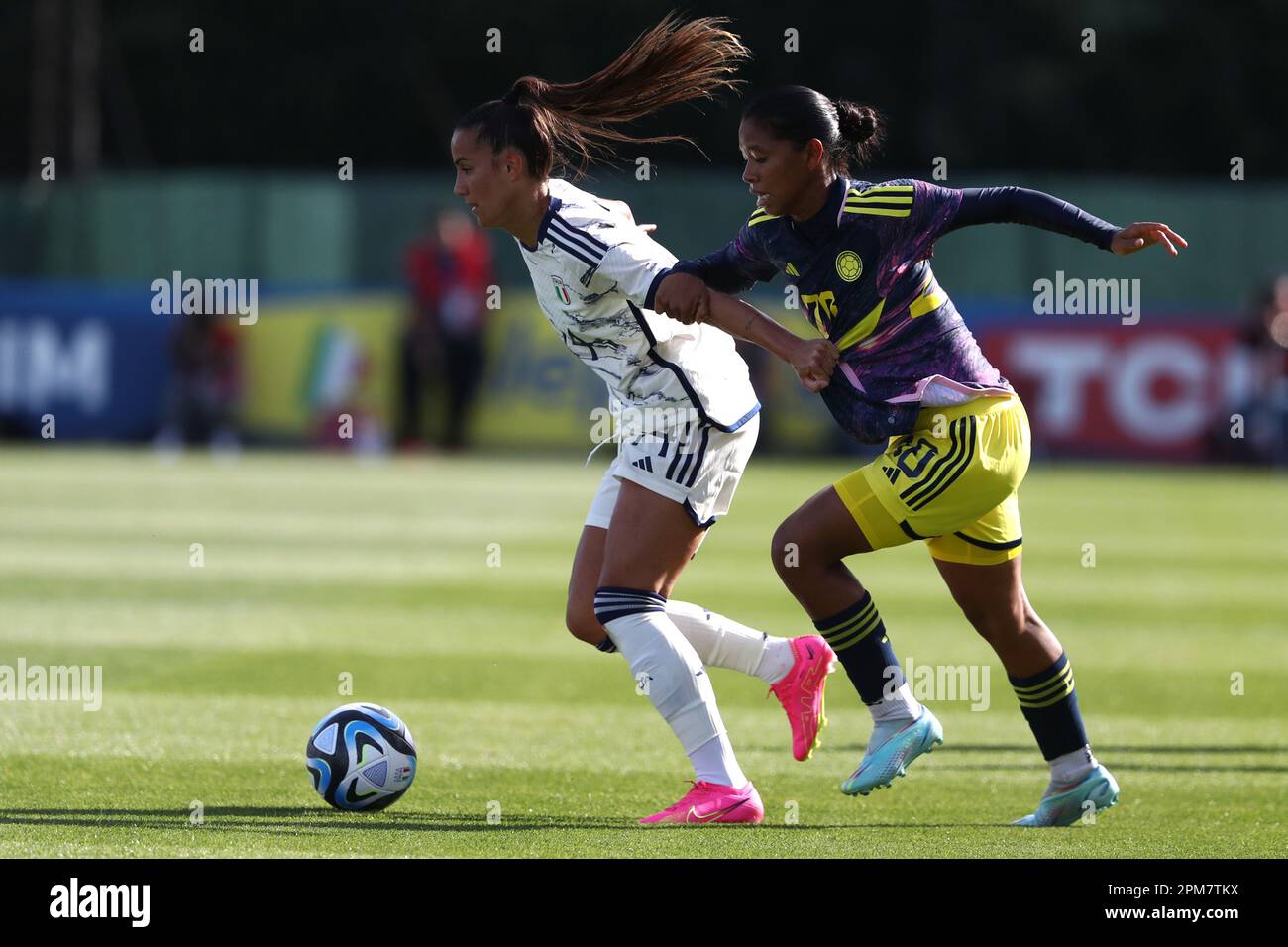 ROME, Italy - 11.04.2023: Matilde PAVAN (ITALY), Monica Ramos (COLOMBIA ...