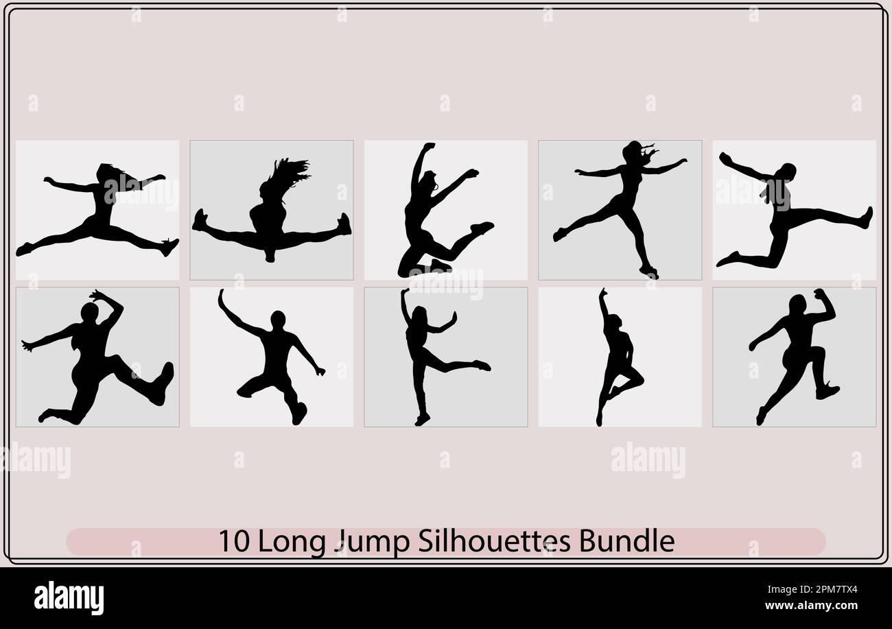High jump technique Stock Vector Images - Alamy