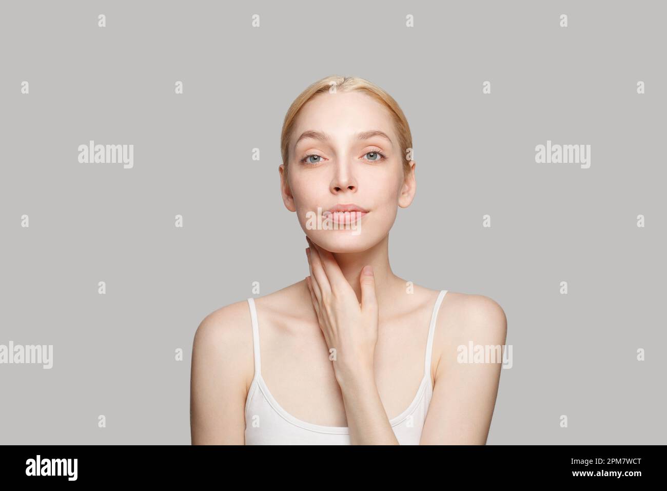 Skin lifting concept headshot hi-res stock photography and images - Alamy