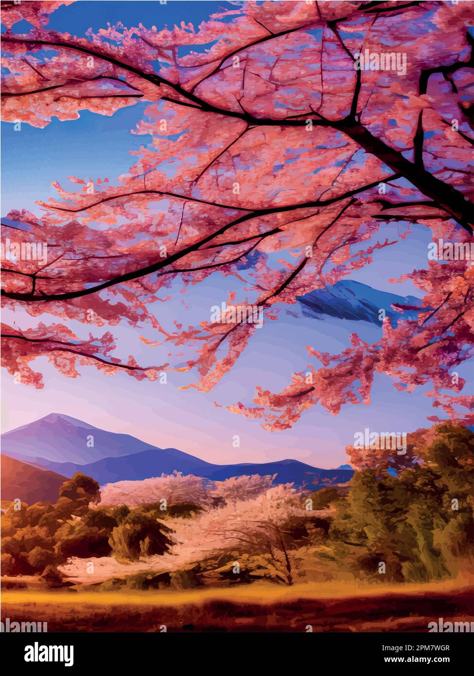 Fruit tree rocks Stock Vector Images - Alamy