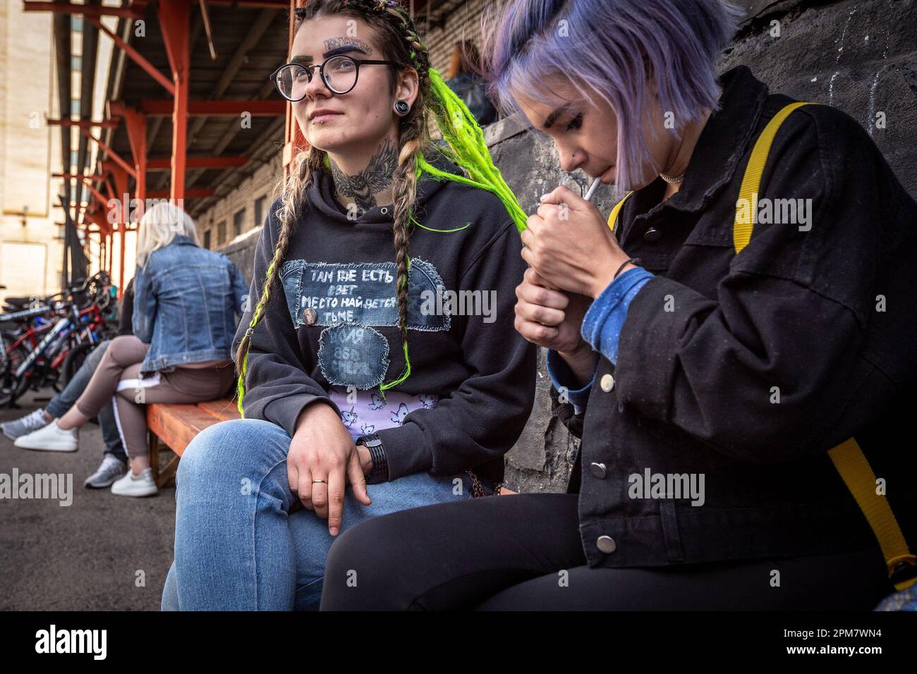 Ira and Malvina are young punks. Met in alternative culture spots ...