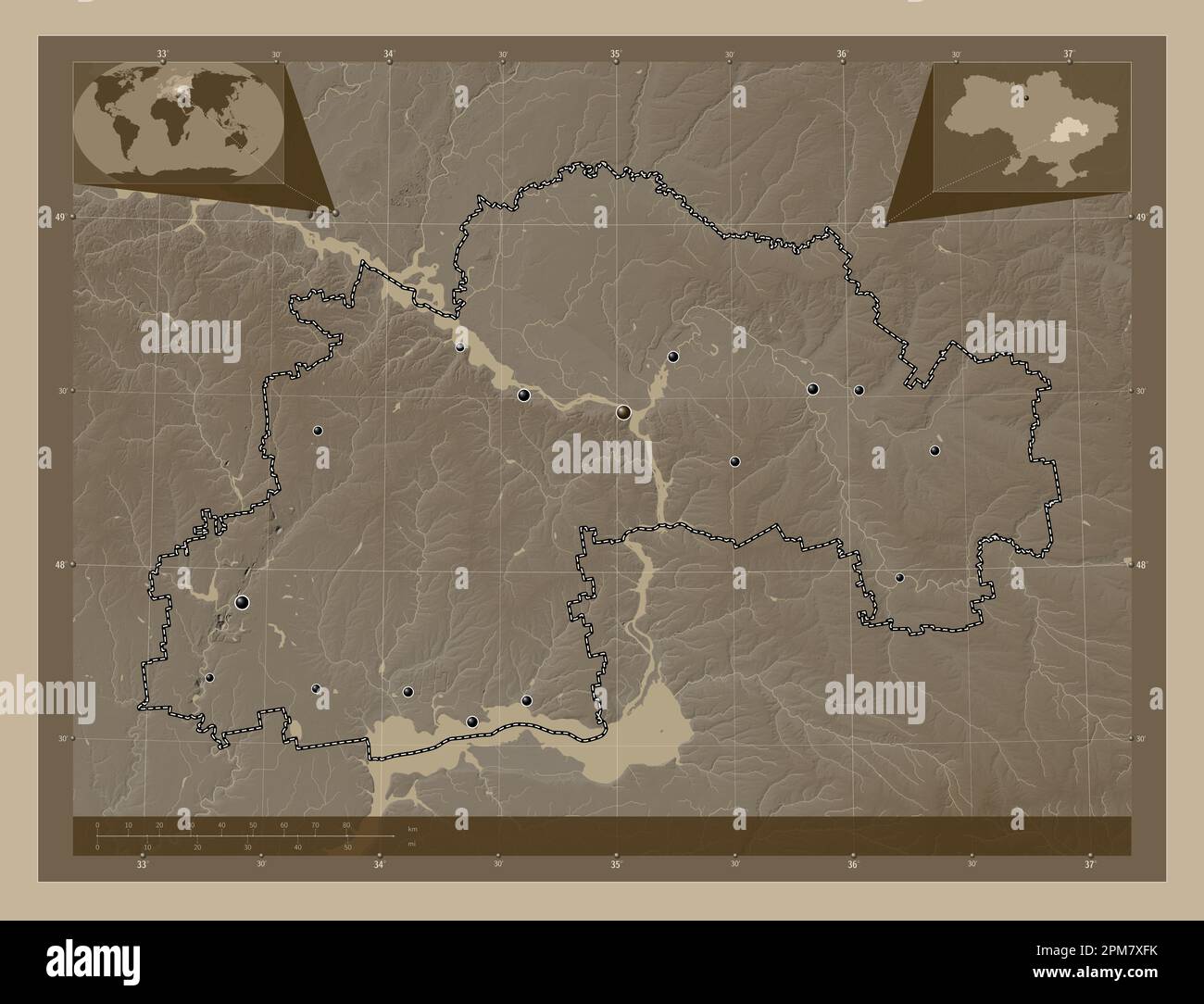 Novomoskovsk map hi-res stock photography and images - Alamy