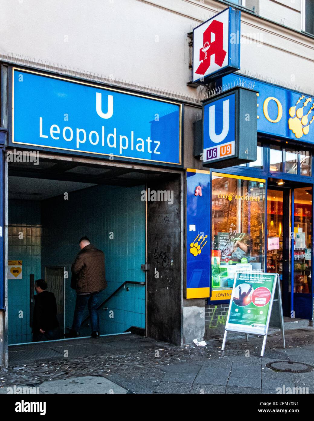 U Leopoldplatz Underground U-bahn railway station serves U6 & U9 lines ...