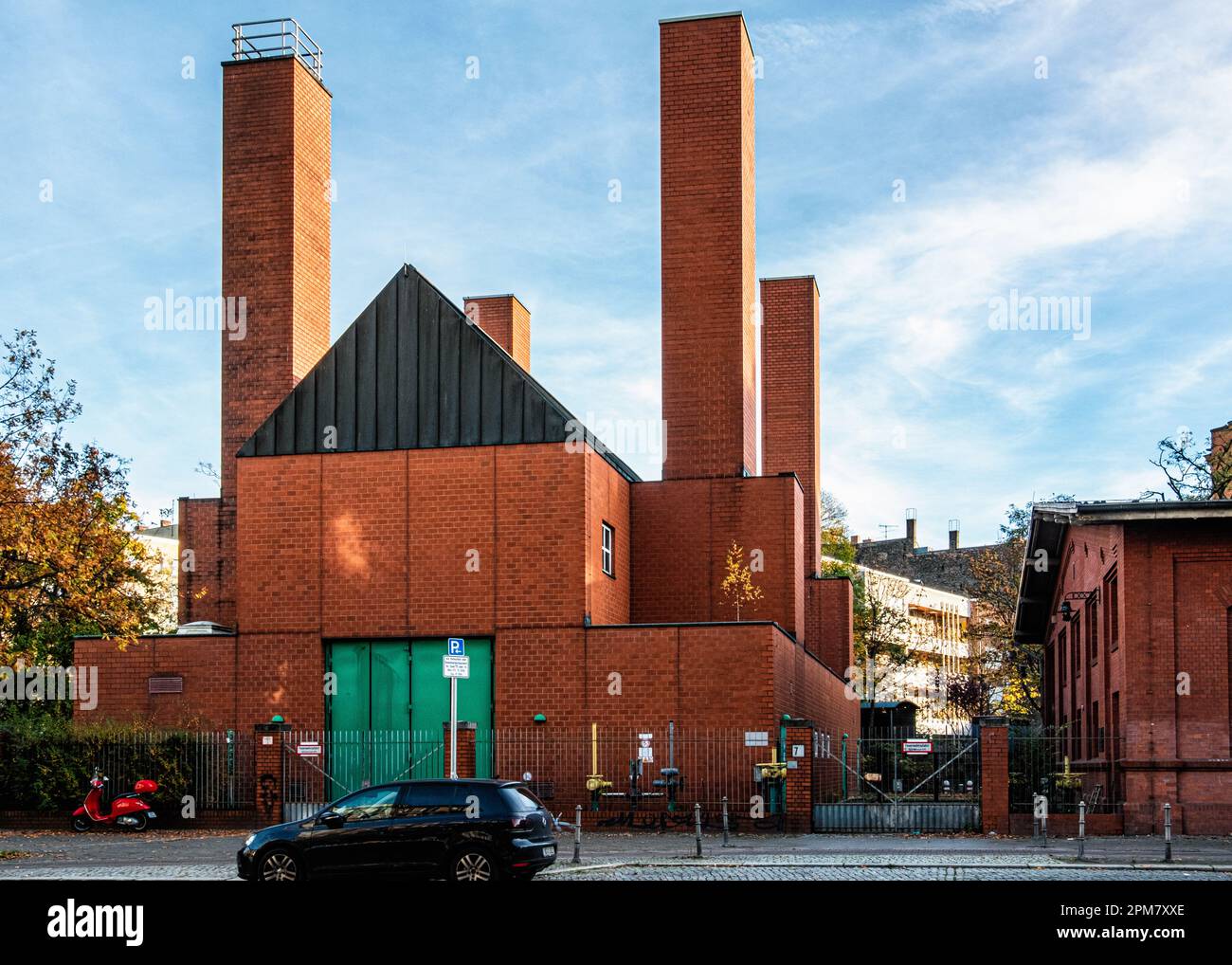 Modern Waterworks Pumping station designed by the architect O.M. Ungers ...