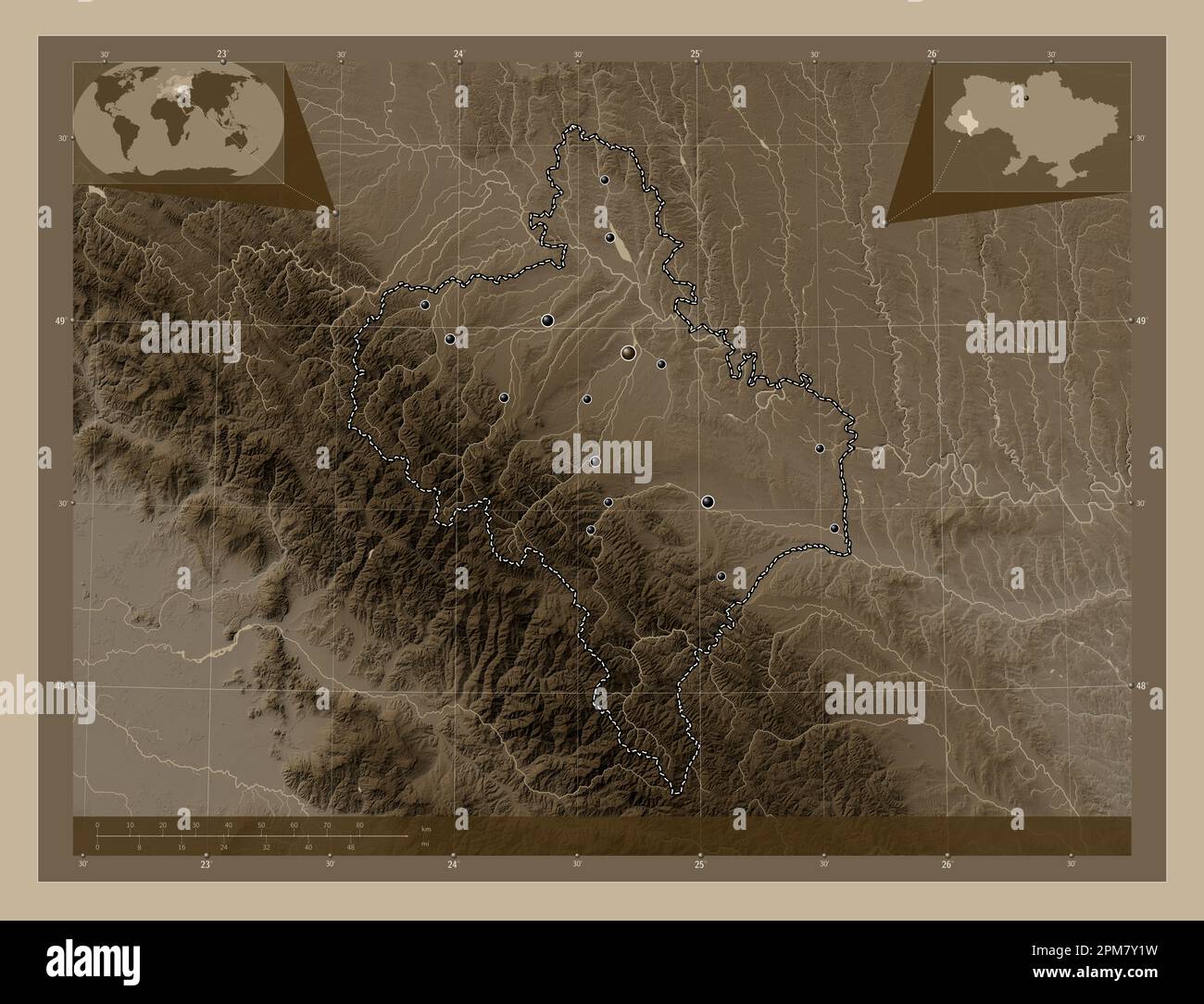 Kalush map hi-res stock photography and images - Alamy