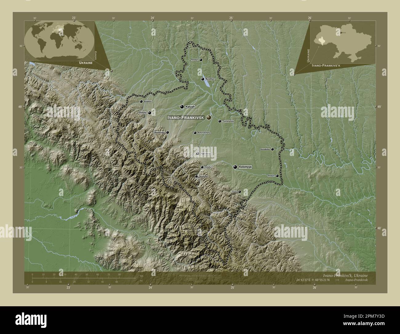 Kalush map hi-res stock photography and images - Alamy