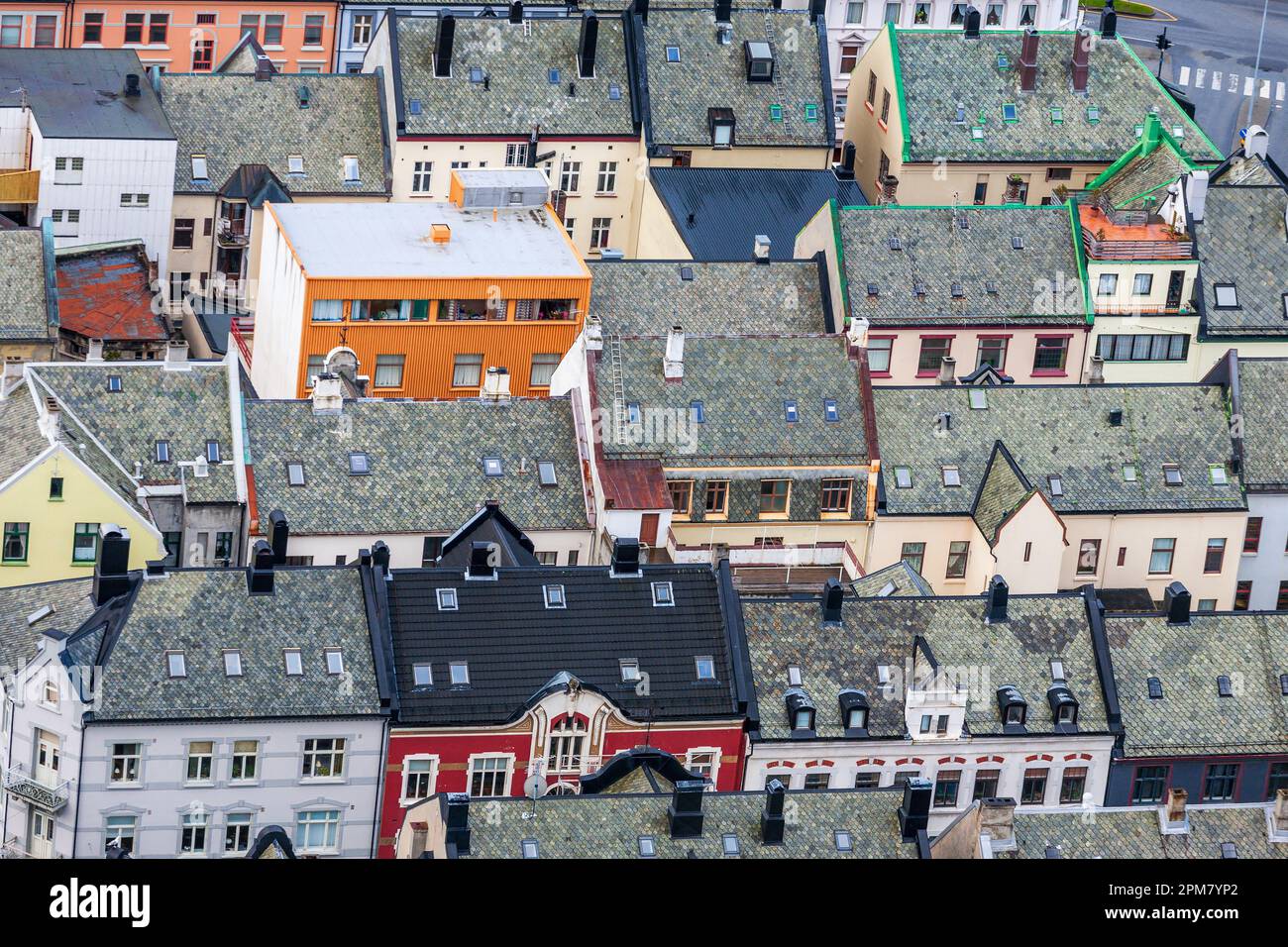 Rooftop view at a city Stock Photo - Alamy