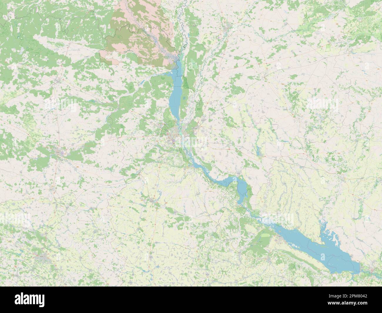 Kiev, region of Ukraine. Open Street Map Stock Photo - Alamy