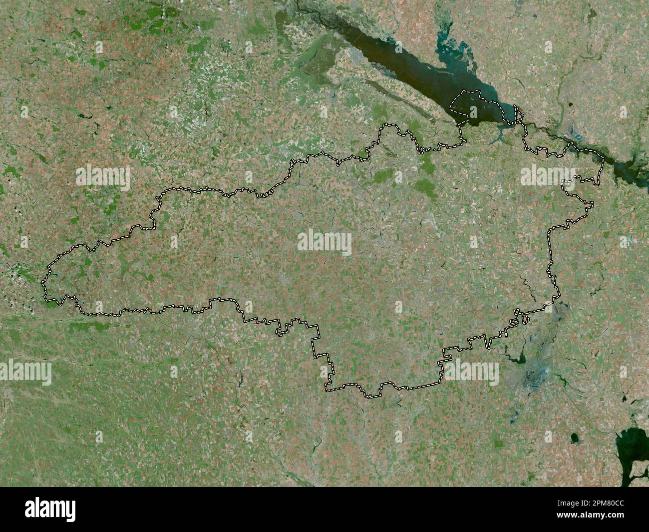 Kirovohrad, region of Ukraine. High resolution satellite map Stock ...